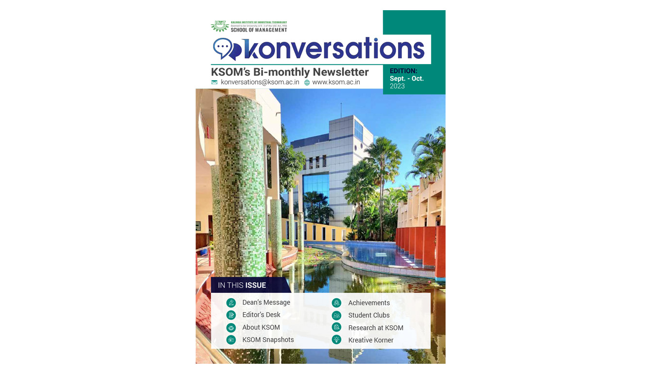 KONVERSATIONS - KSOM's Bi Monthly Newsletter: September-October 2023 - KSOM