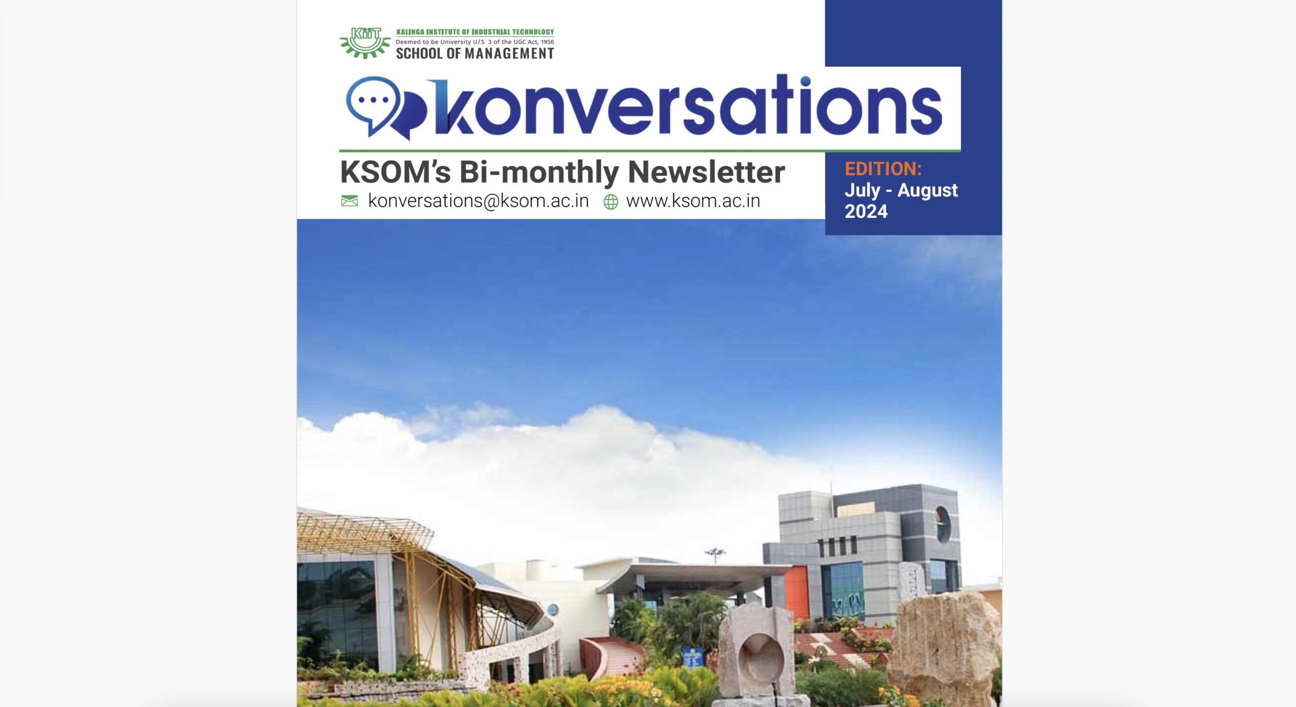 KONVERSATIONS – KSOM’s Bi Monthly Newsletter: July - August 2024 - KSOM