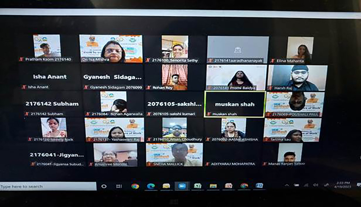 KSOM organized a Webinar on 19th April, 2023 from 2.30 pm; as part of G20 Jan Bhagidari events ...