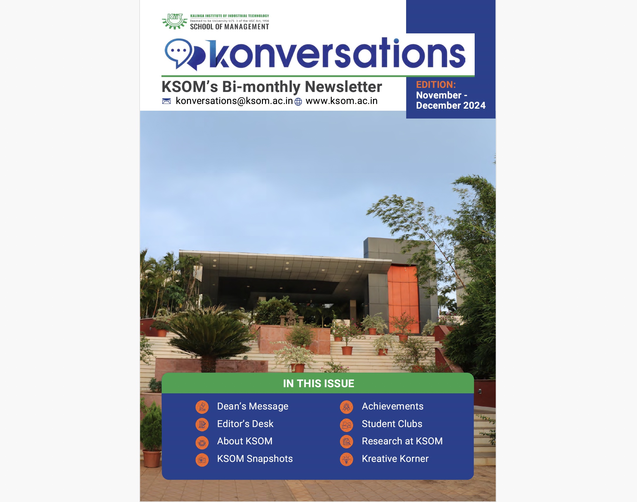 KONVERSATIONS – KSOM’s Bi Monthly Newsletter: November-December 2024 - KSOM